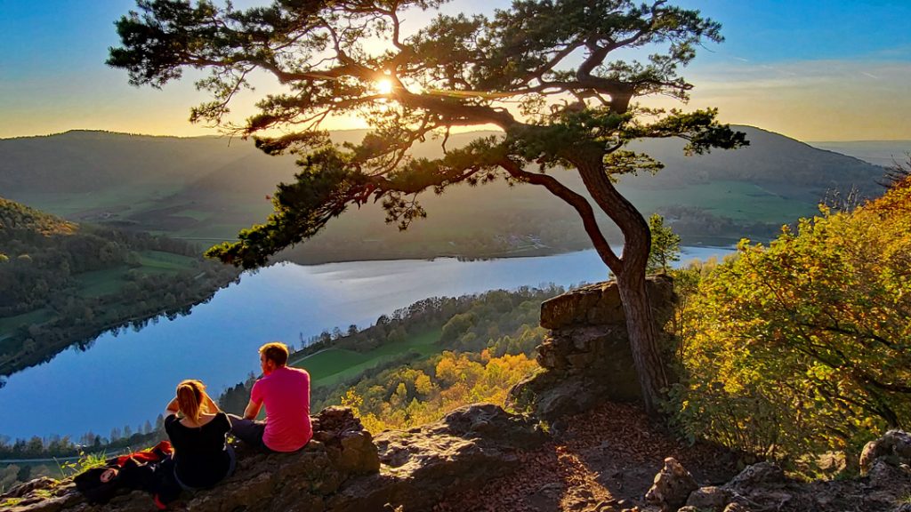 Fotoimpressionen: Herbst am Happurger See und am Hohlen Fels auf der ...
